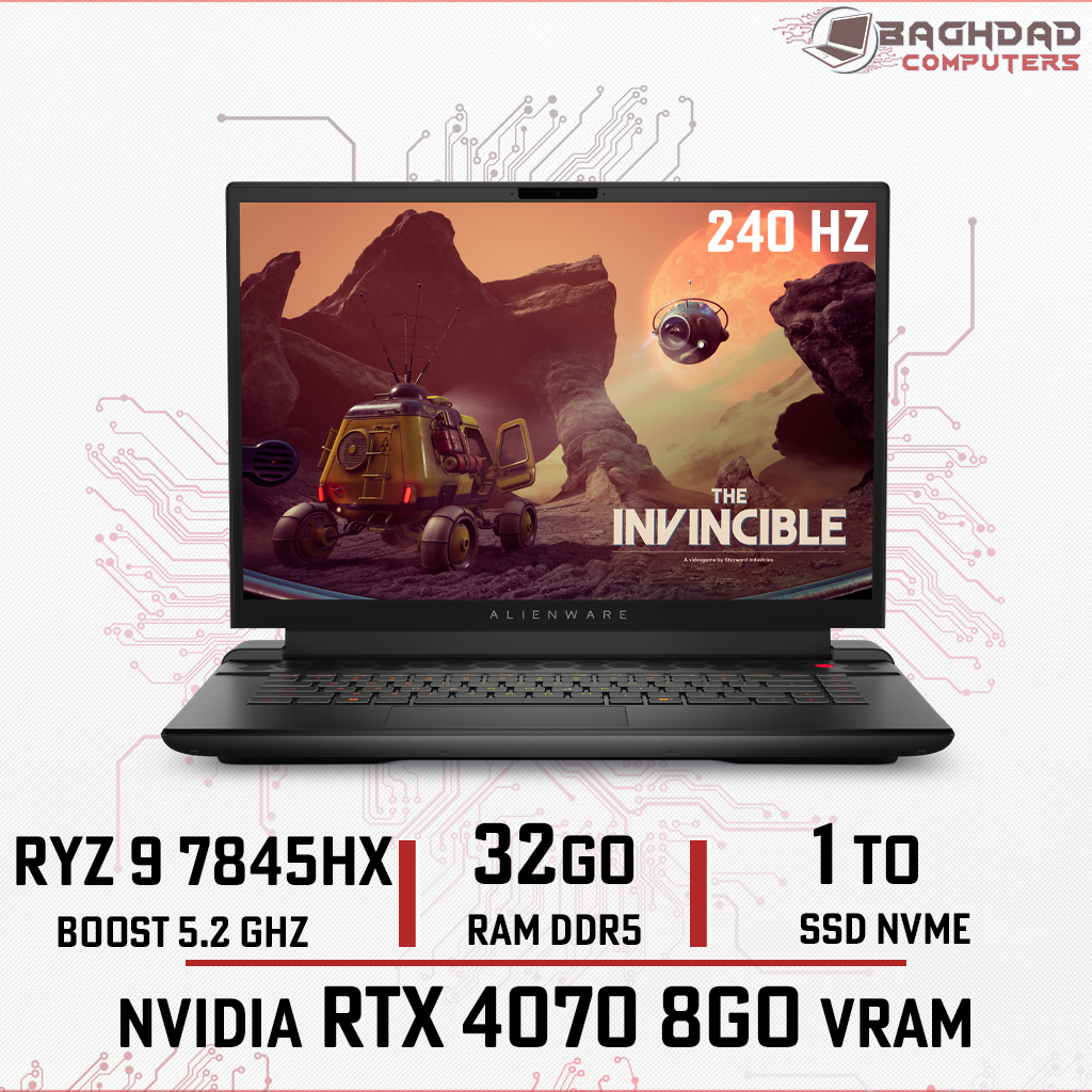 Alienware M16 QHD AMD RYZEN 9 7845HX, 32 Go 1To SSD RTX 4070 8 Go ...